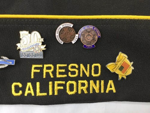 VETERANS of FOREIGN WARS OVERSEAS CAP with many PINS VFW GARRISON HAT ...