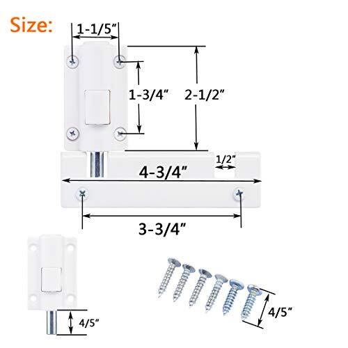 HauSun Patio Sliding Door Security Foot Lock Kick Lock Fits on Top Rail ...