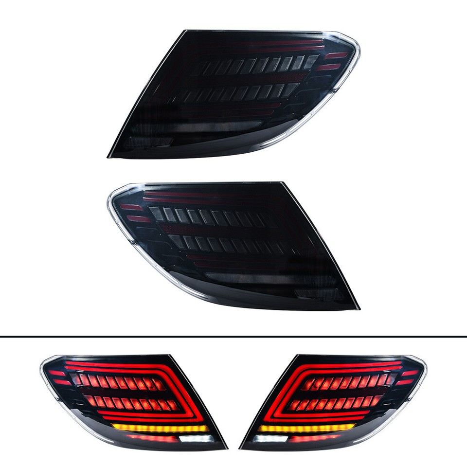 For 2007-2014 Mercedes W204 C180 C250 C300 C63 AMG LED Tail Light Smoke ...