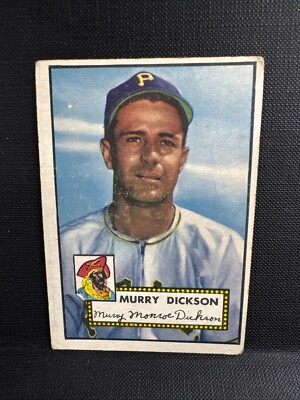 1952 TOPPS MURRY DICKSON #266 BASEBALL PITTSBURGH PIRATES A2S | eBay
