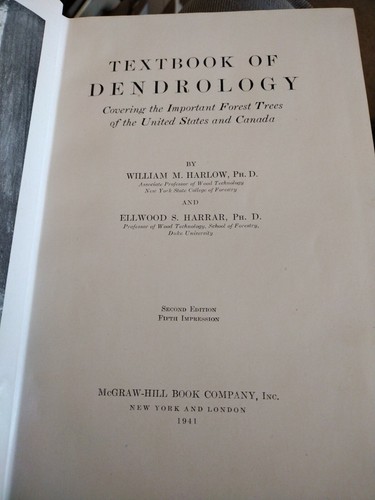 Textbook of Dendrology 2nd edition. 1941. In beautiful condition. | eBay