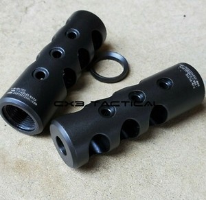 .308 7.62x51 Muzzle Brake Long Compensator Comp 5/8-24 TPI 5/8x24 Black ...