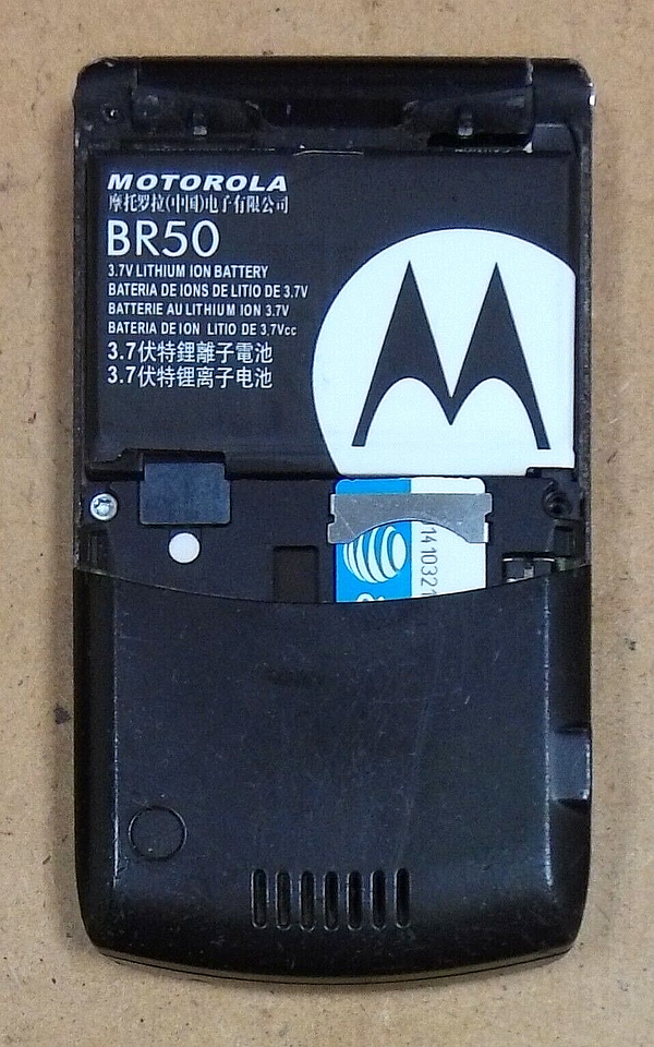 Motorola RAZR / Razor V3 - Black and Silver ( AT&T ) Cellular Flip ...