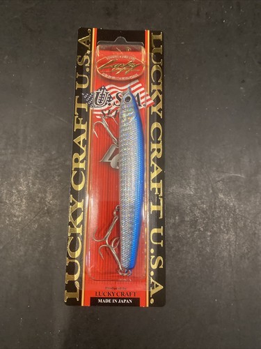 Lucky Craft Discontinued Wander Slim 110 3/4oz 4 1/2” Zebra Blue | eBay