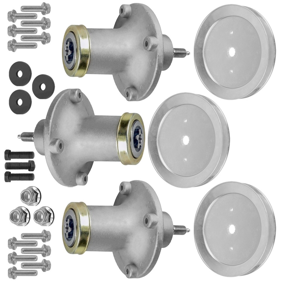 3 Spindle Assembly with Pulley fits Husqvarna MZT61 MZ61 MZ6125 MZ6128 ...