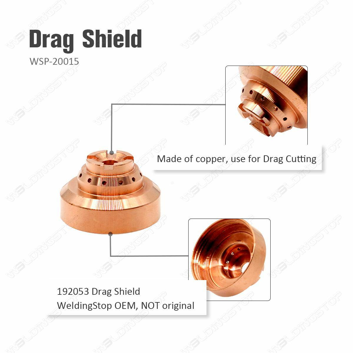 2pcs Drag Shield 192053, W.S plasma torch consumable fits for Miller ...