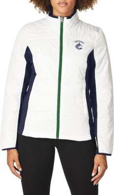 G-III Women's NHL Vancouver Canucks Grand Slam Full Zip Jacket, White ...