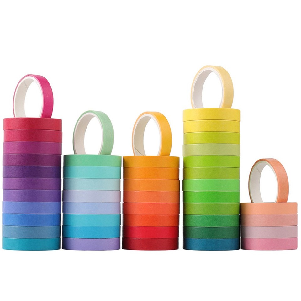 48 Rolls Scrapbook Tapes Decorative Paper Tapes Washi Tape Set Kids ...