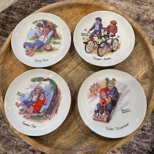 Gorham Norman Rockwell Four Seasons Series Plate Set of 4 | eBay