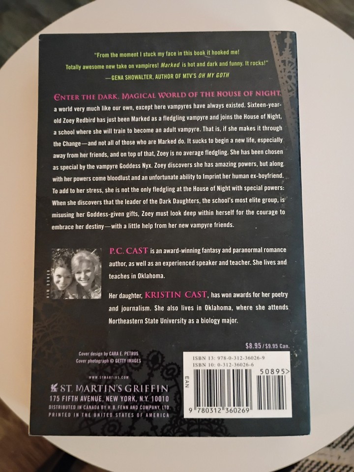 House Of Night Book Series By Kristin Cast Books 1-3 Marked Betrayed ...