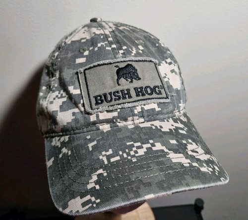 Bush Hog Patch Logo Digital Camo Adjustable Hat Cap Hunting Farm ...