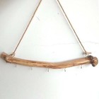 Wooden Hook Wall Mounted Driftwood Hook with Twine Rope | eBay UK