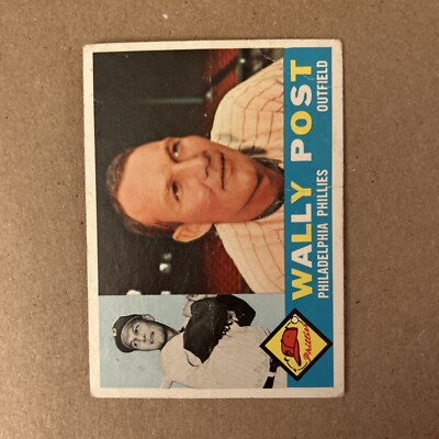 1960 Topps Baseball Wally Post Philadelphia Phillies Card #13 | eBay
