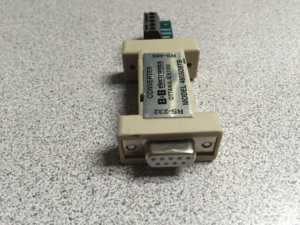 B&B ELECTRONICS 485SD9TB PT PWRD 9PIN 232/485 CONV W/SD WOW!! | eBay