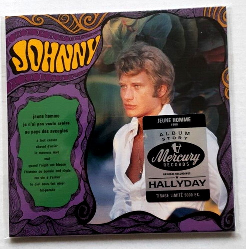 JOHNNY HALLYDAY jeune homme CD ALBUM MERCURY TIRAGE 5000 ex. NEUF ...