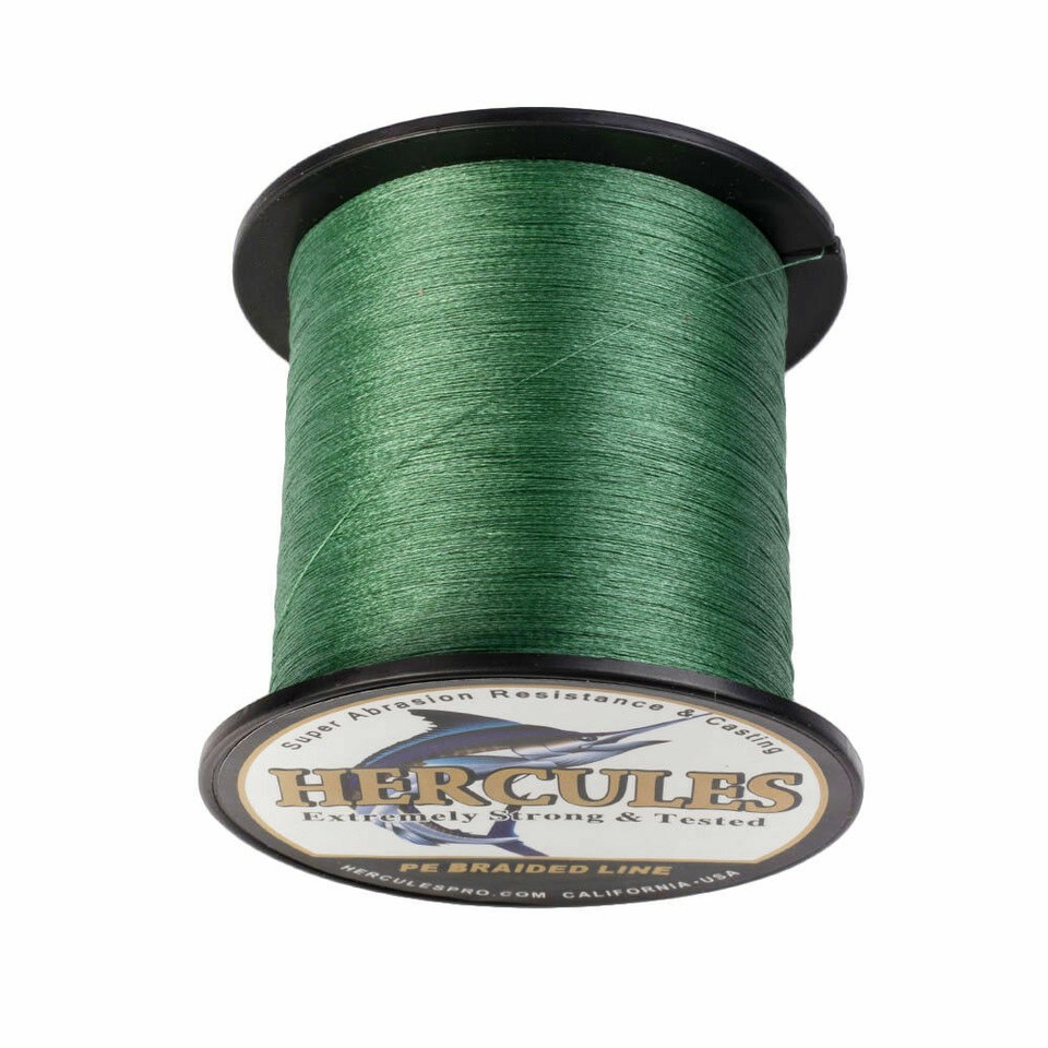 HERCULES 10-300lb Strong 328 547 1094 Yard PE Extreme Green Braided ...