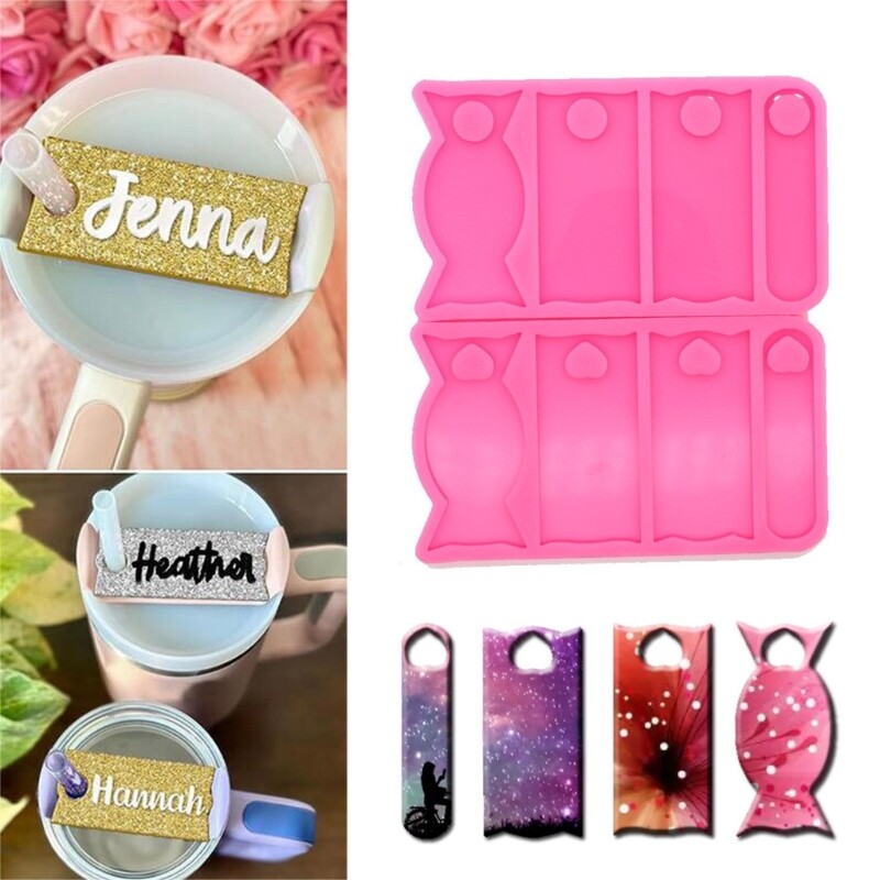 Name Plate Resin Molds for Cup Lid 40oz Tumbler Nameplate Silicone Mold ...