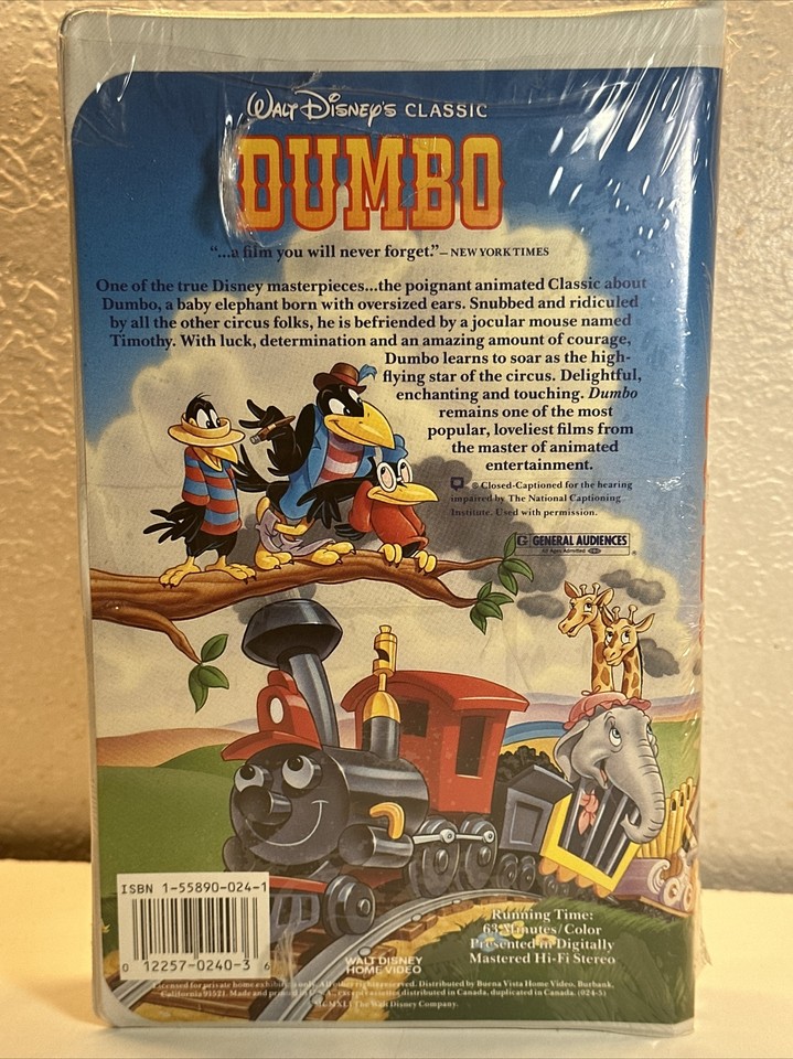 Dumbo (VHS) Black Diamond Edition New #024 | eBay