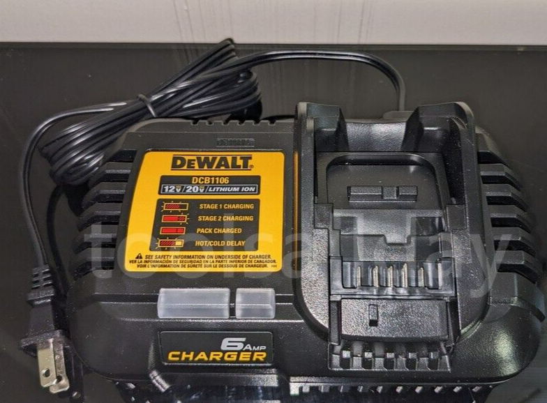 Genuine DEWALT DCB1106 6 Amp 12V/20V/60V MAX FLEXVOLT Li-ion Fast ...
