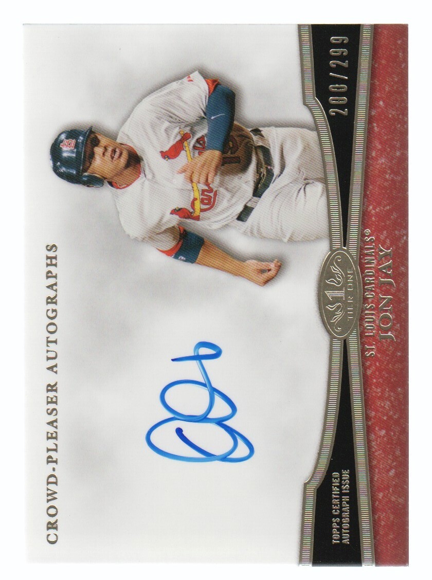 2013 Topps Tier One Crowd Pleaser Autograph #JJ2 Jon Jay Auto /299 - NM ...