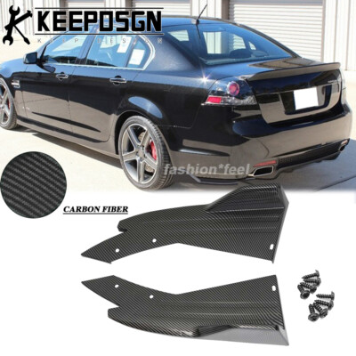 For Pontiac G8 CARBON FIBER Rear Bumper Lip Diffuser Splitter Spoiler ...