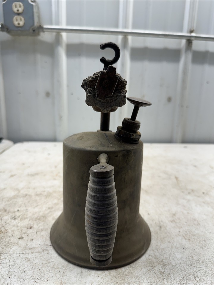 Antique brass hand held Dunlap blow torch vintage tool | eBay