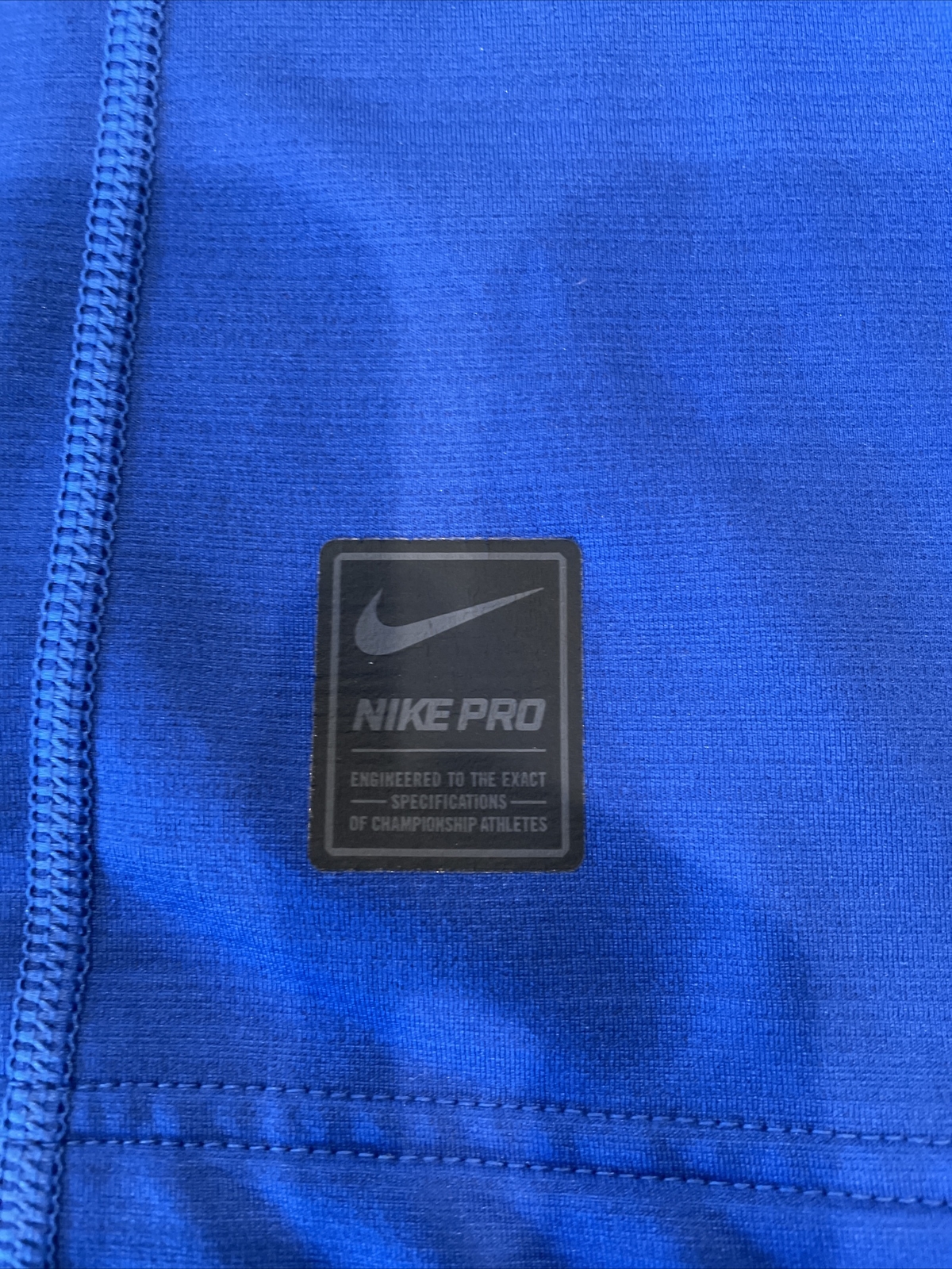 Blue Nike Pro Hyperwarm Fitted 1/4 Zip Pullover M Thu… - Gem