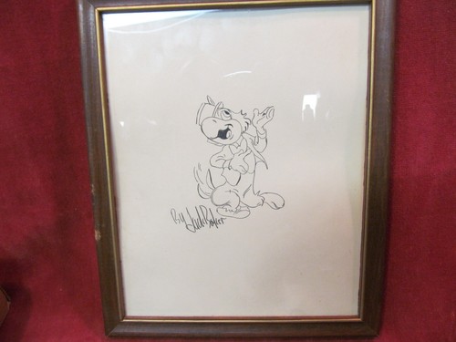 JOSE CARIOCA DISNEY PARROT INK DRAWING SIGNED JACK BAKER | eBay