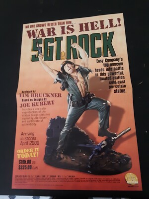 SGT ROCK "Statue" Promotional Poster. 11x17. 1999. | eBay
