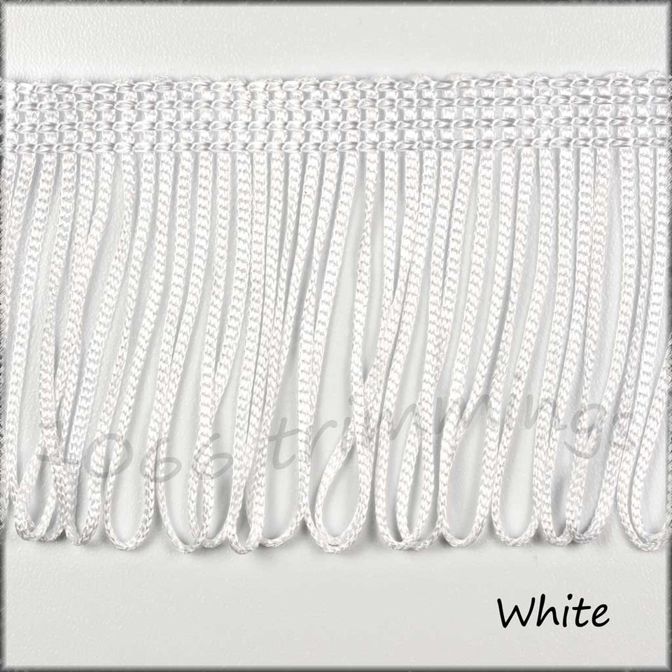 Quality Looped Fringe Trimming 25mm 50mm 75mm 20 Colours Various ...