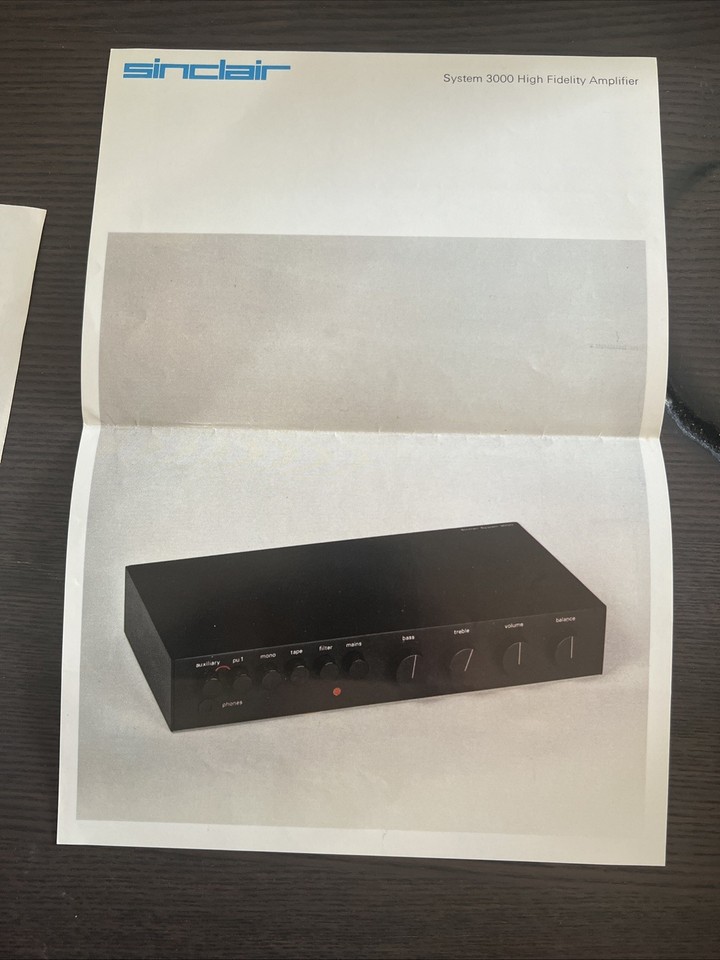 sinclair project 60 fm stereo tuner - Product Flyer | eBay UK