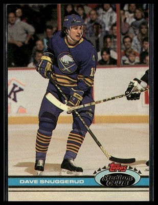 1991-92 Stadium Club #320b Dave Snuggerud The Sporting News Missing ...