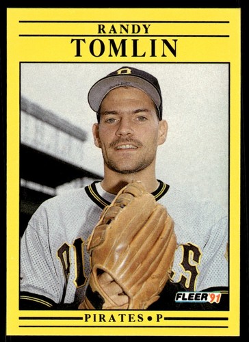 1991 Fleer Baseball Card Randy Tomlin Pittsburgh Pirates #52 | eBay