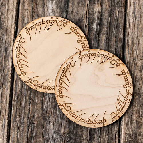 Coasters - the One Coaster Set of 2 Raw Wood | eBay