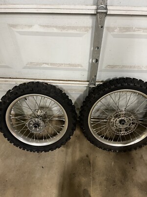 1999-2001 KAWASAKI KX 250 KX 125 OEM FRONT WHEEL REAR WHEEL FRONT ROTOR ...