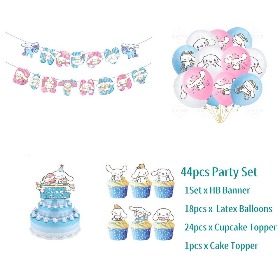 Cinnamoroll Sanrio Party Supplies Balloons Kids Birthday Tableware ...
