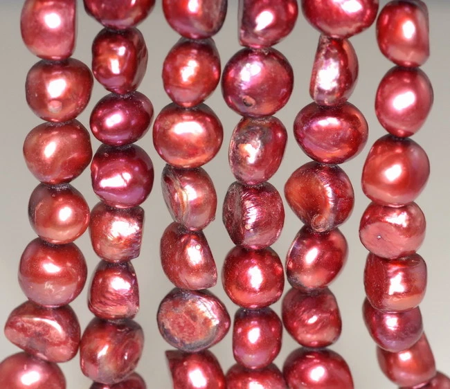 Natural Red Pearls