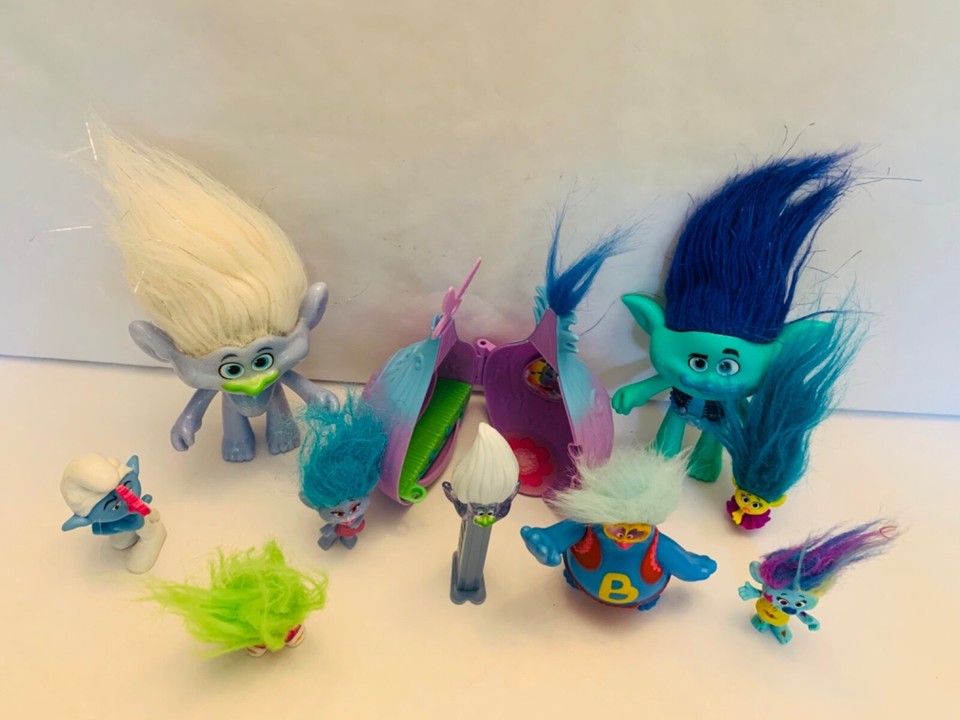Trolls Lot Movie Character Toys Fun Troll Playset w/ Figures pez ...