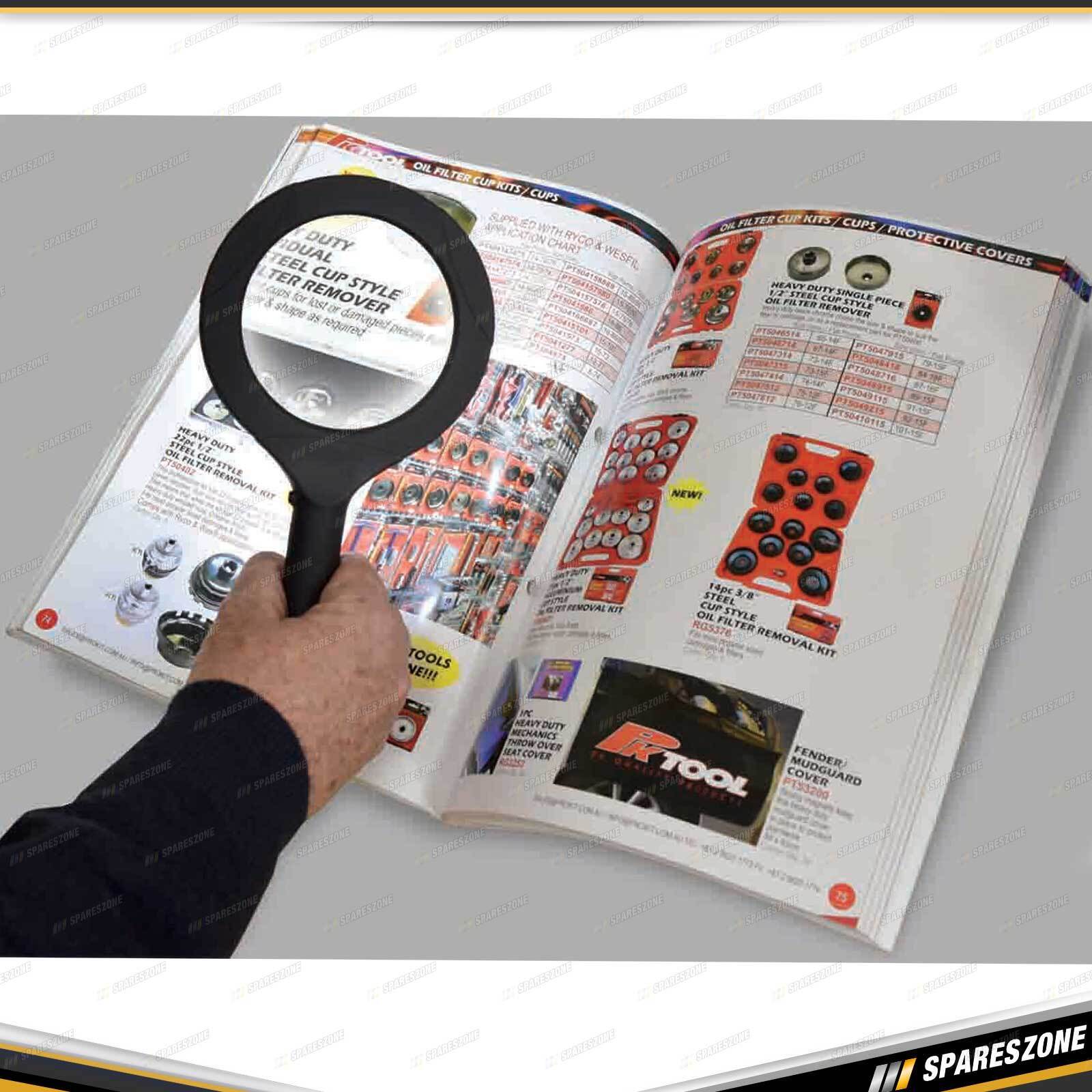 PK Tool 80mm Magnifying Glass with 3 LEDs - Magnify & Light Easy to Use ...