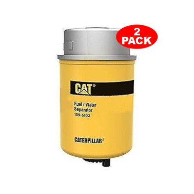 2 Pack Caterpillar 1596102 159-6102 FUEL WATER SEPARATOR High ...