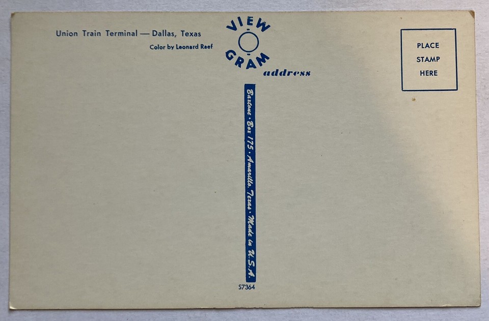 Dallas Texas Union Train Terminal Texas TX Postcard Vintage Postcard | eBay
