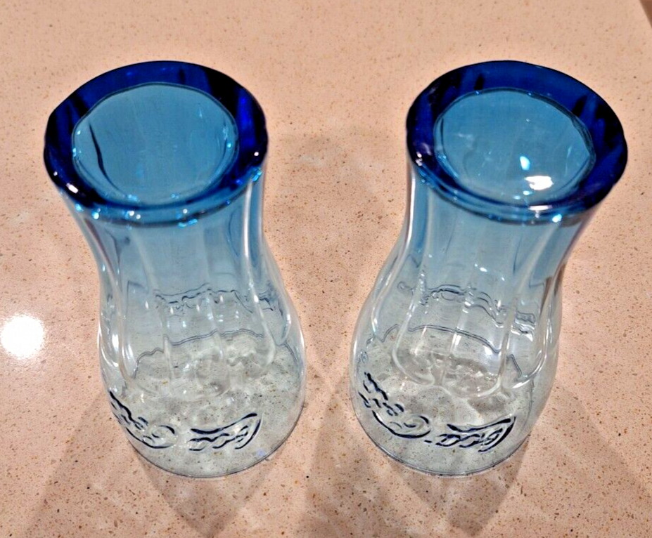 Vintage Libbey Coca Cola Blue Tint Glass - 16oz - 6" Tall Set of 2 | eBay
