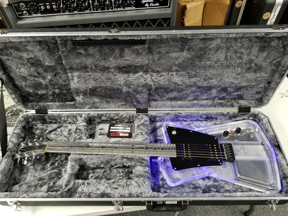 2023 Aluminati Orion 3D - Clear Acrylic - Blue LED - Aluminium Neck! | eBay
