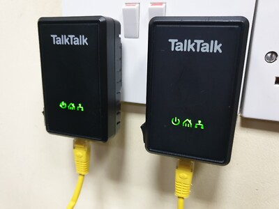 2 x D-Link TalkTalk DHP-300AV Powerline Adapters BT Sky, Virgin, EE ...