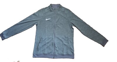 Men Nike Dri-FIT Long Sleeve Soccer Football Training Zip Up Jacket Top ...