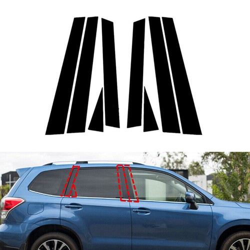 8X Glossy Black Pillar Posts Window Door Cover Fit For Subaru Forester ...