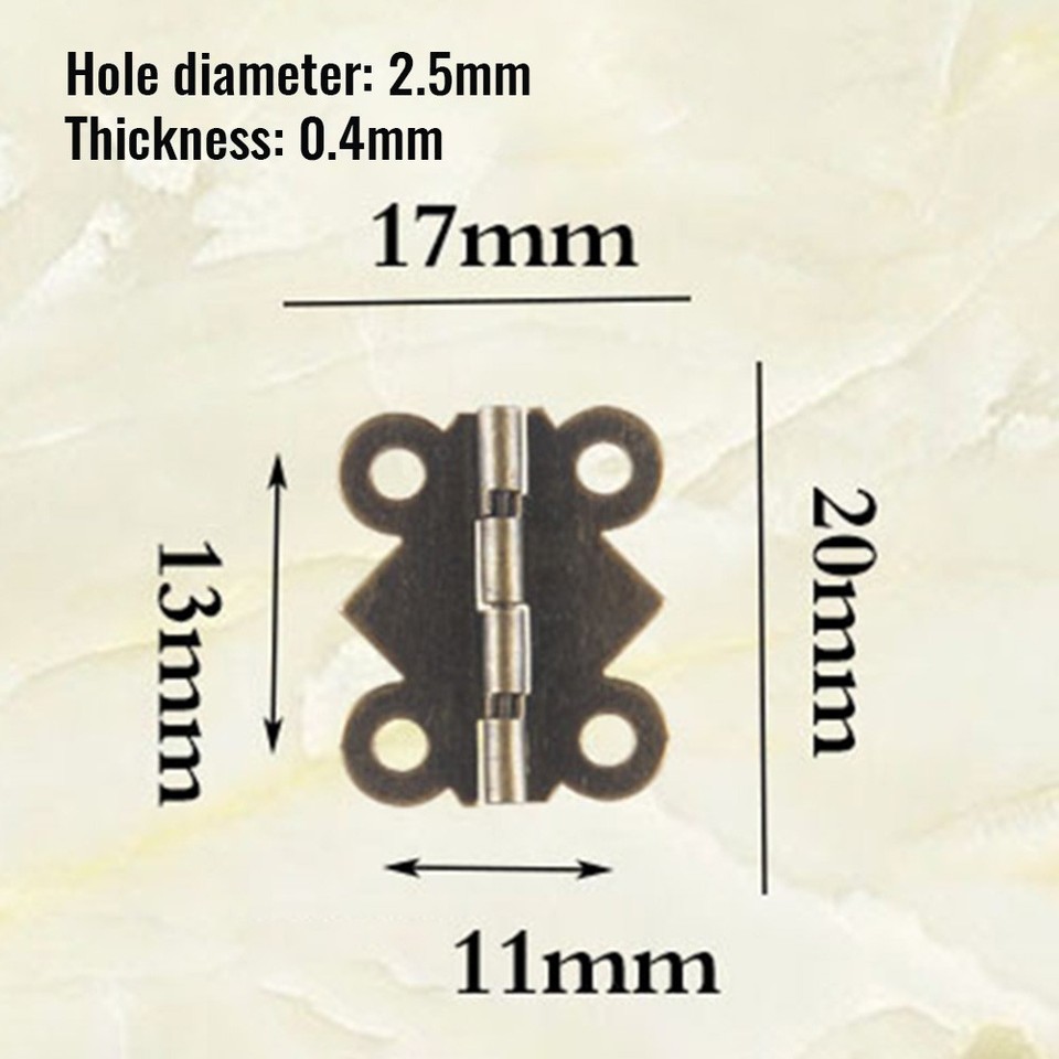 Petites charni??res 20*25 mm 40 pi??ces accessoires bo?te charni??re bo ...