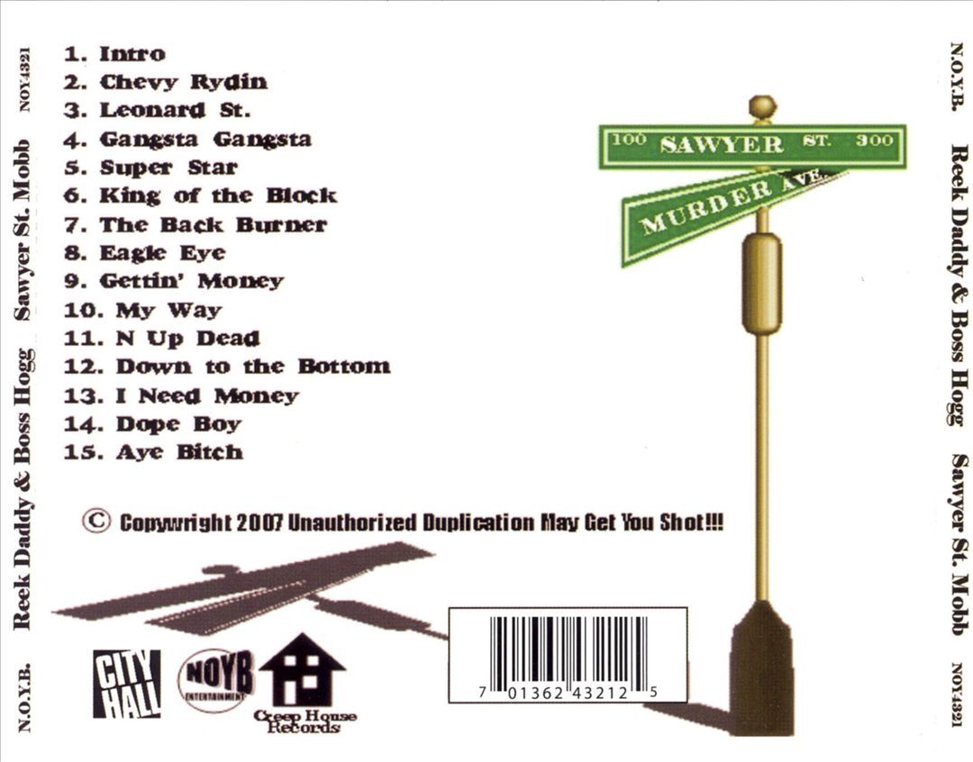 REEK DADDY - SAWYER ST MOBB [PA] NEW CD 701362432125| eBay