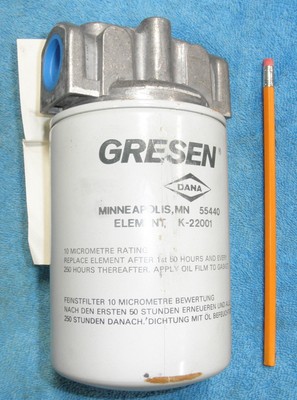 Gresen Hydraulic Remote Mount Filter Housing K-22001 10 Micron 4330-01 ...