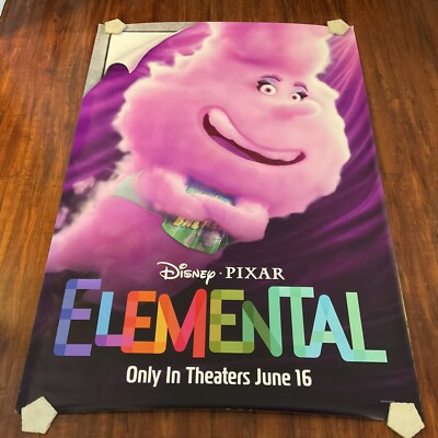 ELEMENTAL *Gale Cumulus Disney Pixar Original D/S Bus Stop Movie Poster ...